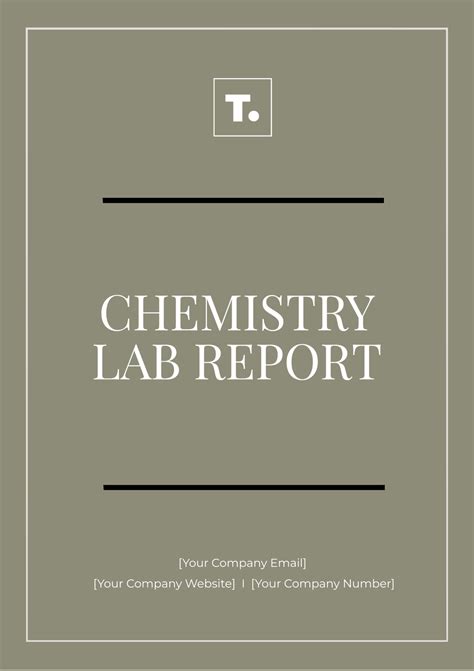 Chemistry Lab Report Template Edit Online And Download Example
