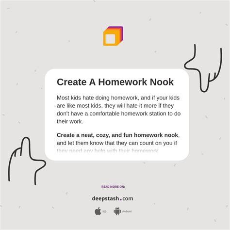 Create A Homework Nook Deepstash