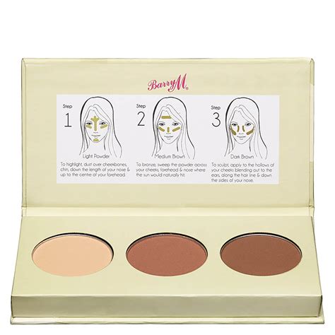 Barry M Cosmetics Chisel Cheeks Contour Kit Light Medium Lookfantastic