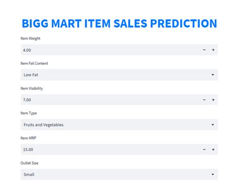 Predictive Analysis For Bigmart Sales Using Machine Learning Devpost