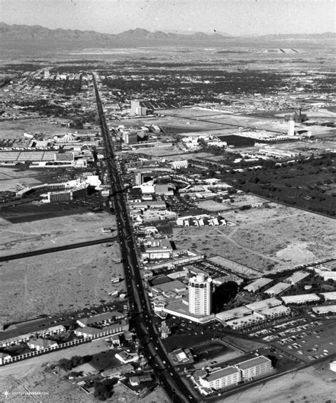 Vintage Las Vegas — Las Vegas Strip C 1969 Looking North Over