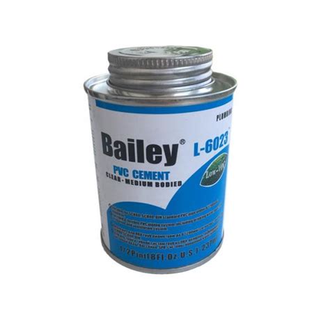 Клей для пвх труб и фитингов Bailey L 6023, 473 мл.