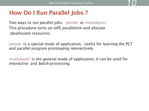 Ppt Introduction To Matlab Parallel Computing Toolbox Powerpoint Presentation Id