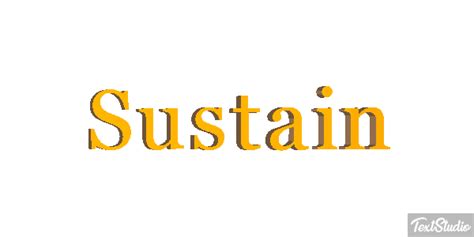Sustain Word Animated  Logo Designs
