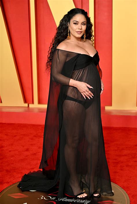 Pregnant Vanessa Hudgens Was Glowing In A Pretty Spring Dress