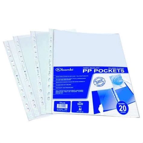 Jual Pp Pocket Plastik Bambi A4 Jakarta Selatan Alif Atk And Komputer