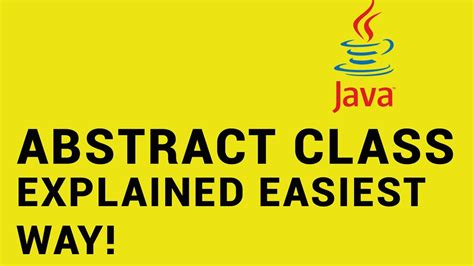 abstract class in java why use it and how to use it 15 youtube
