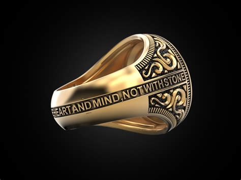 🏛️ Classical Masonic Ring・ Stl File For ・cults