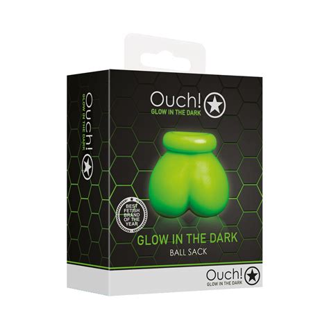 Ouch Glow Ball Sack Glow In The Dark Green