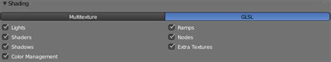 Can You Access The GLSL Shading Settings Without Bpy Game Engine Support And Discussion