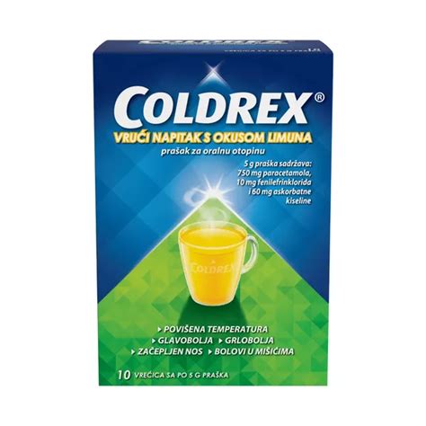 Coldrex Vrući Napitak S Okusom Limuna Prašak Za Oralnu Otopinu 10