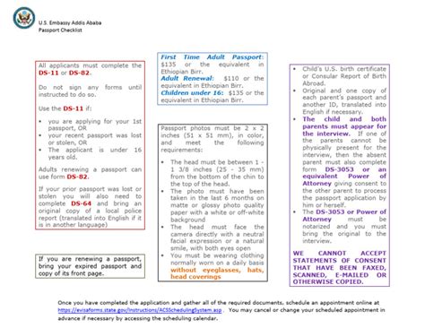 Passport Application Checklist Pdf Passport Government And Personhood