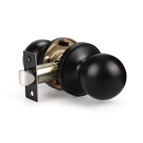 Knobwell 1 Pack Matte Black Passage Door Knob