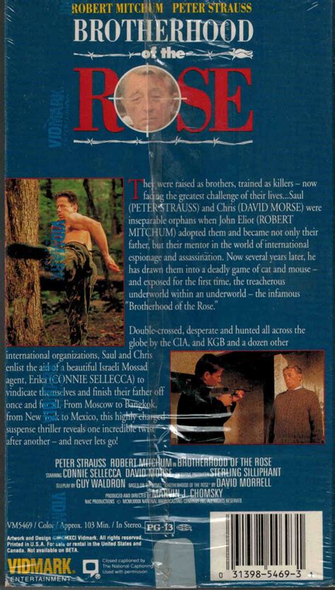 Brotherhood Of The Rose 1989 Robert Mitchum Vhs Elvis Dvd
