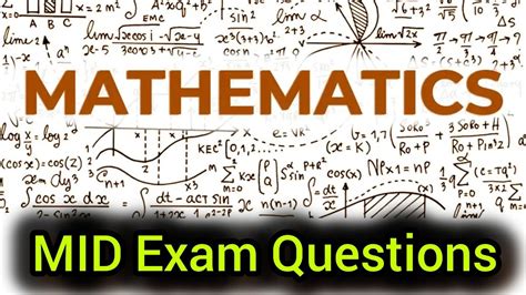 በተደጋጋሚ የሚወጡ ጥያቄዎች freshman mathematics chapter 2 and 1 mid exam