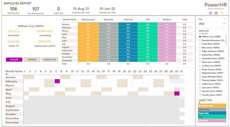Leave Tracker Power Bi Template Eloquens
