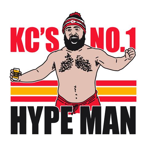 Kc No 1 Kelce Hype Man Football Svg Inspire Uplift