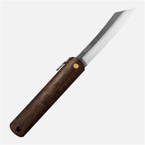 Pocket Knife Higonokami Kanekoma Iron Wood 8 Cm Vg 10 Japan
