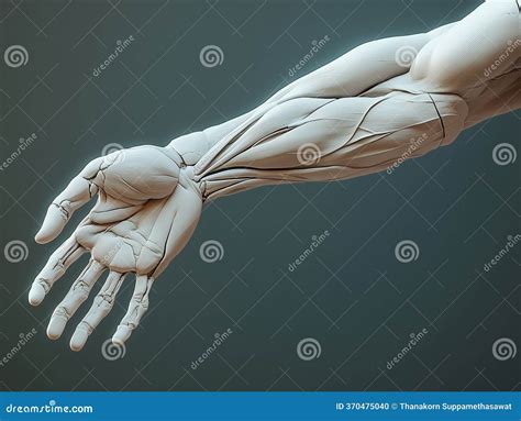 3d Rendered Male Arm Showcasing Detailed Musculature And Anatomy