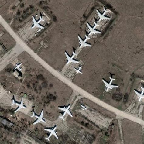 Stored Aircraft In Zaporozhye Ukraine Virtual Globetrotting