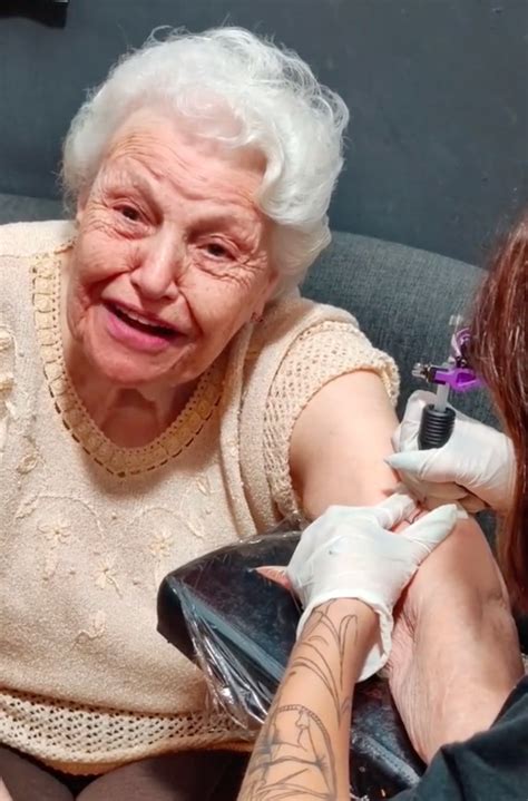 Granny Tattoos Great Gran Spends £2000 Covering Her Body In Tattoos