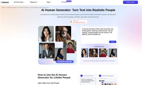 Ai Human Generator Create Realistic People Online Free Pokecut