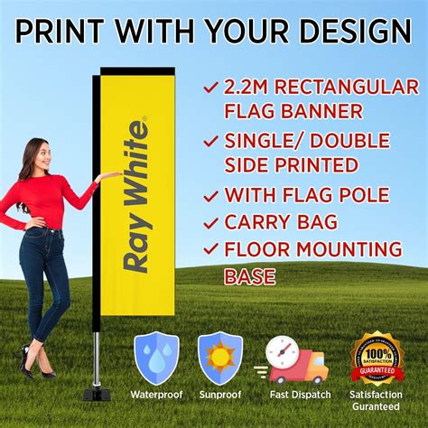 2 7m Rectangular Flag Banner Rectangle Flags Banners Sydney Melbourne