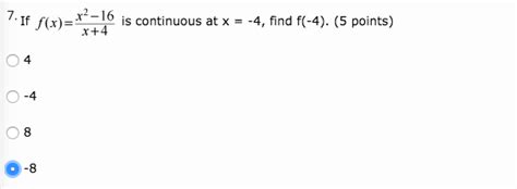 Solved 9 If F X Is Discontinuous Determine The Reason