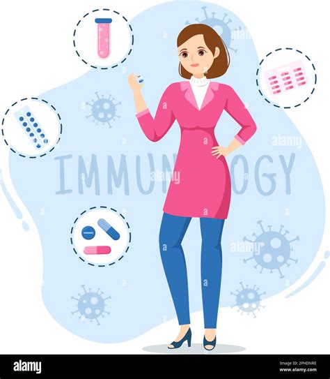 Immunologie Illustration Avec Les Personnes Système De Protection