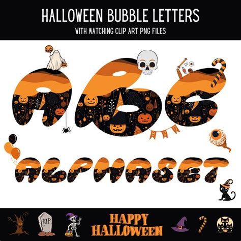 Free Free Printable Halloween Bubble Letters Download Free Free