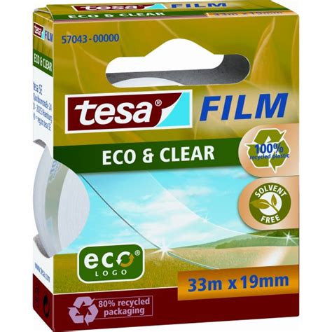 Tesa Ecoandclear Tape 19mm X 33m Lomax