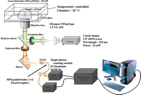 Optical Setup Of Fluorescence Correlation Spectroscopy Download Scientific Diagram
