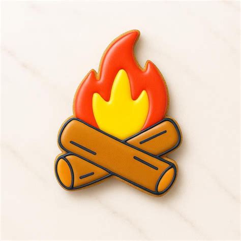 Campfire Cookie Cutter And Stamp Or Cookie Cutter With Imprint Fondant