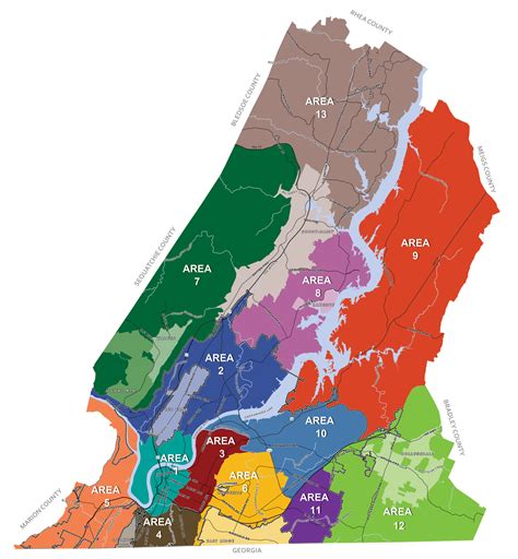 Chattanooga Tn County Map