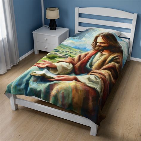 Christ The Savior Blanket Jesus Blanket Christian Blanket Throw