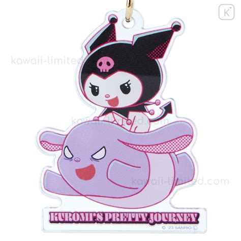 Japan Sanrio Acrylic Keychain Kuromi And Baku Kuromis Pretty Journey