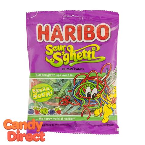 Sour Sghetti Haribo Gummi Spaghetti Candy 12ct