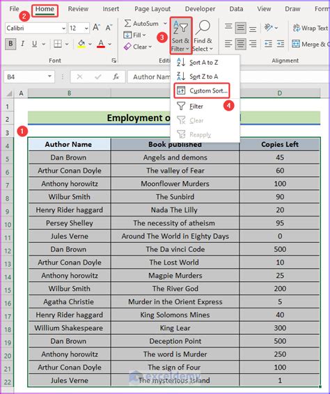 How To Sort Multiple Columns Alphabetically In Excel 4 Methods