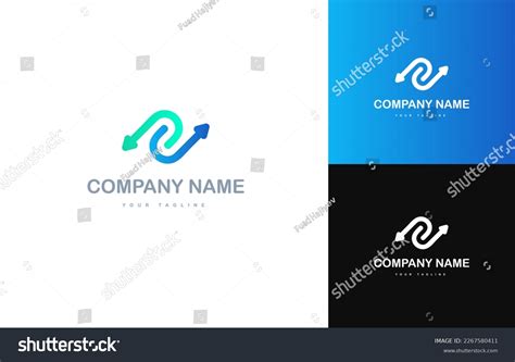 Data Transfer Logo Link Icon Blue Stock Vector Royalty Free 2267580411 Shutterstock