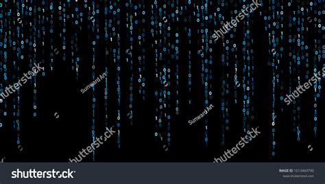 vector binary code screen background zero 库存矢量图（免版税）1013469790