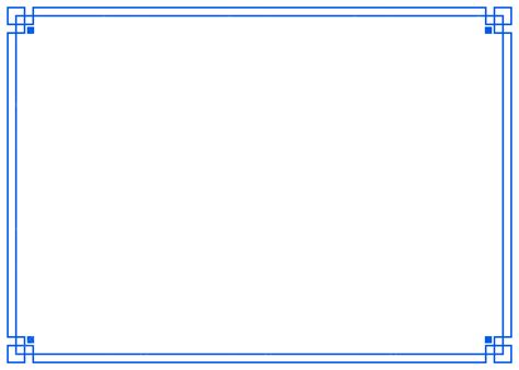 Simple Border Certificate Vector Certificate Borders Simple Border