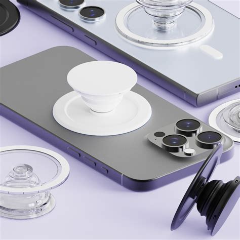 [높은자력 링증정 갤럭시 사용가능] 심플 스마트톡 그립 톡홀더 아이폰케이스 맥세이프 아크릴 톡홀더 케이스 폰케이스 폰 거치대 선물 연인 남자 여자 친구 생일 선물 우정 에이블리