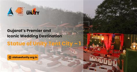 wedding destination statue of unity tent city 1 aalpine holiday