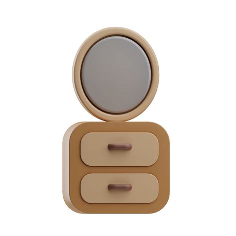 Home Furniture Table Mirror Illustration 3d 21306596 Png