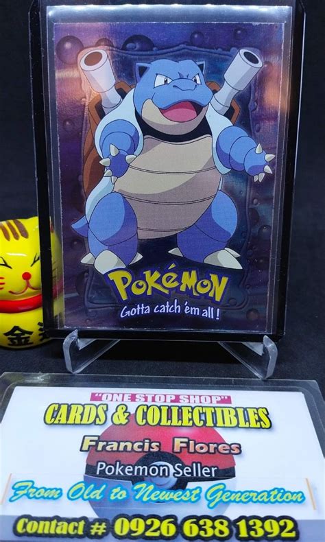 Pokemon Card 09 Blastoise E9 Of 12 Topps Blue Foil Year 1999 Hobbies And Toys Toys