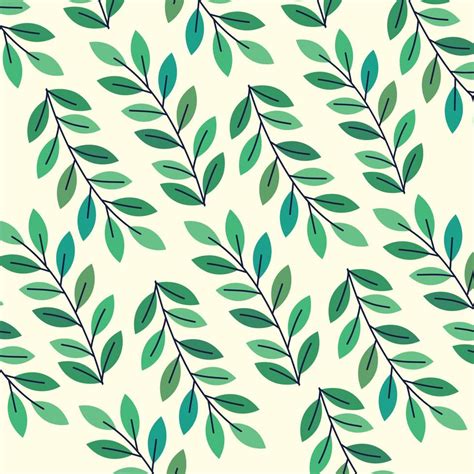 Leafs Pattern Background 10479960 Vector Art At Vecteezy