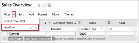 Working With Tabular Views Zoho Analytics On Premise