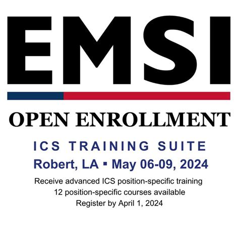 Register Now For Ics Position Training Emergency Management Services International Inc Emsi