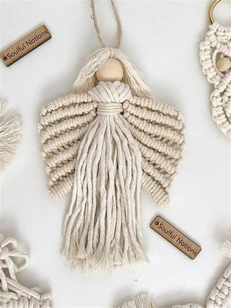 Diy Macrame Angels And Macrame Angel Wings Patterns Story Macrame For