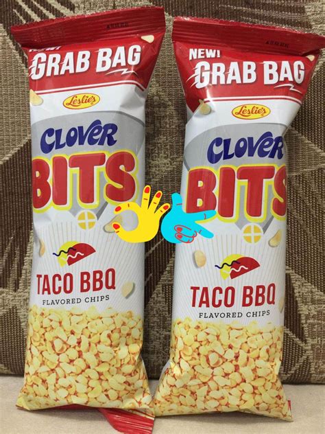 Clover Bits Taco Bbq Flavored Chips New Grab Bag 10 Pcs